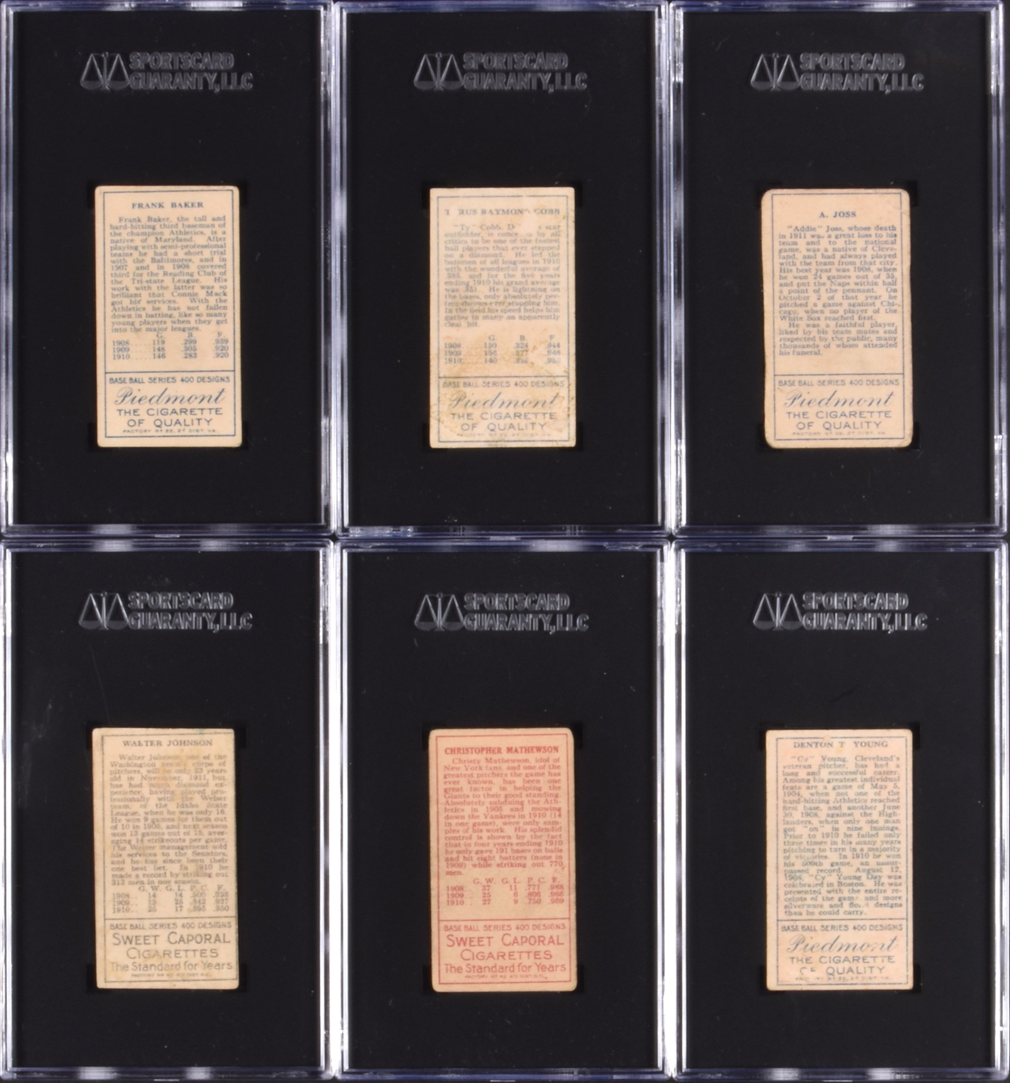 1911 T205 Gold Border Near-Complete Master Set (216/221) | REA Archive