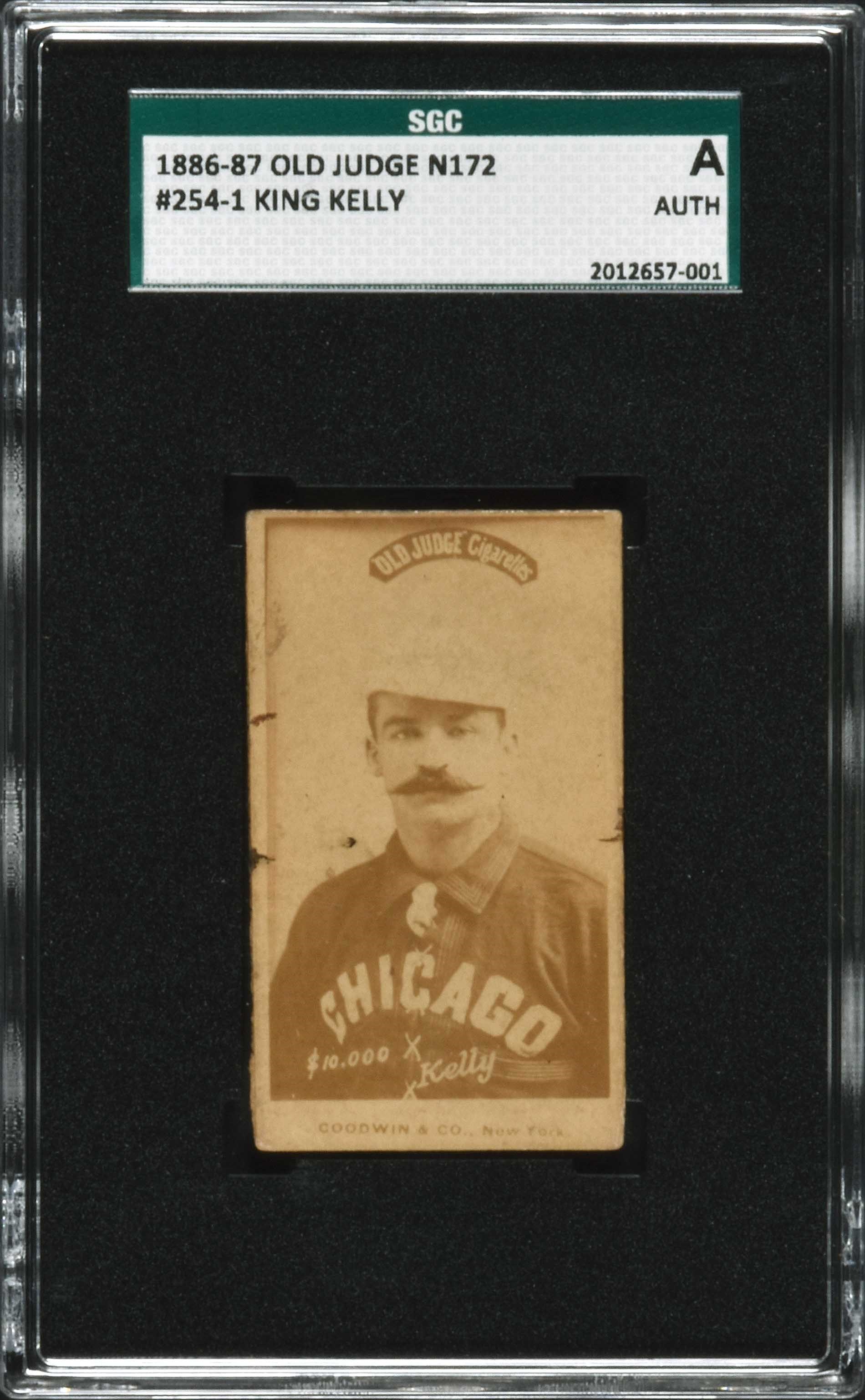 1887 N172 Old Judge Mike "King" Kelly - Chicago Portrait | REA Archive