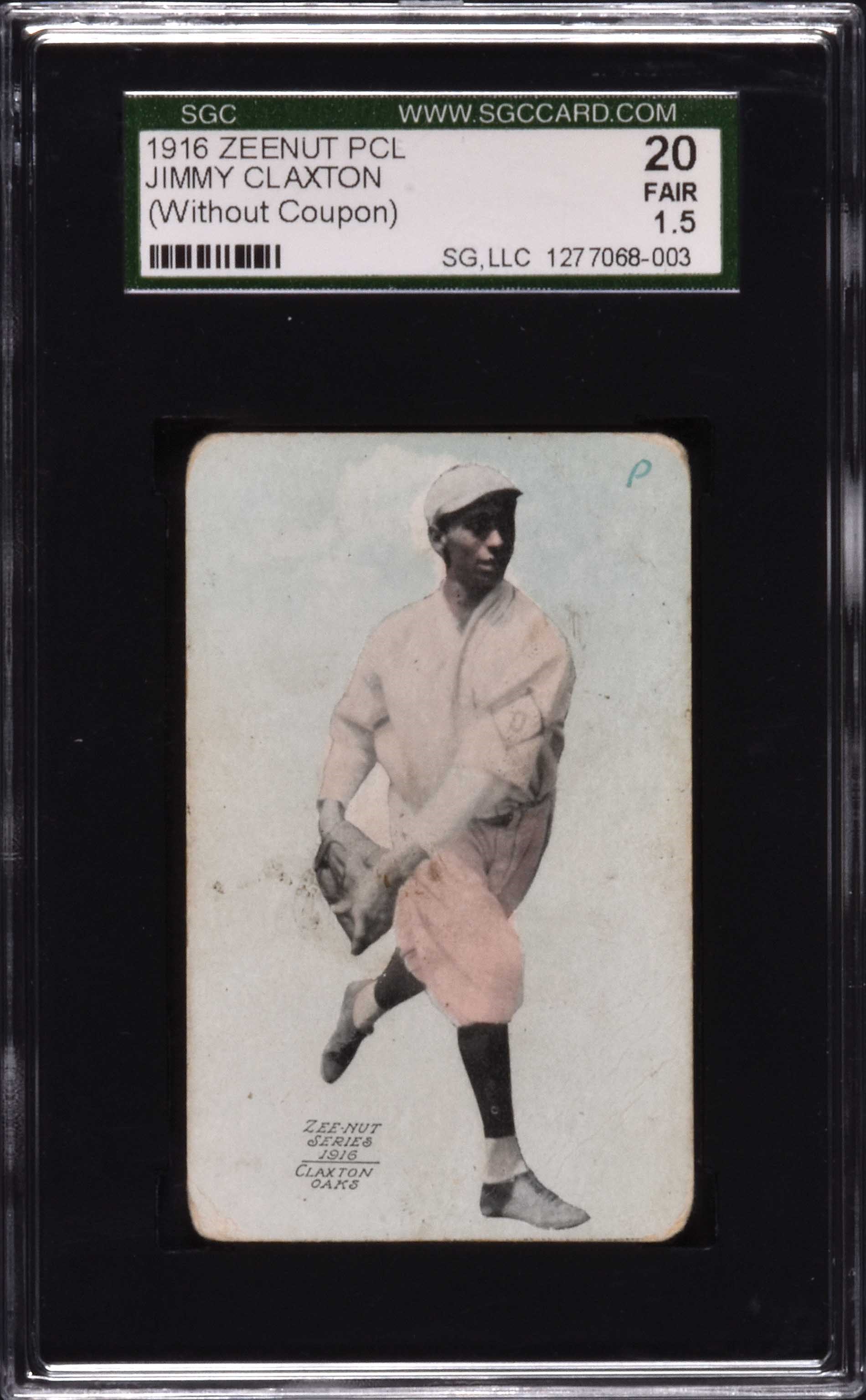 1916 Zeenut PCL Jimmy Claxton | REA Archive