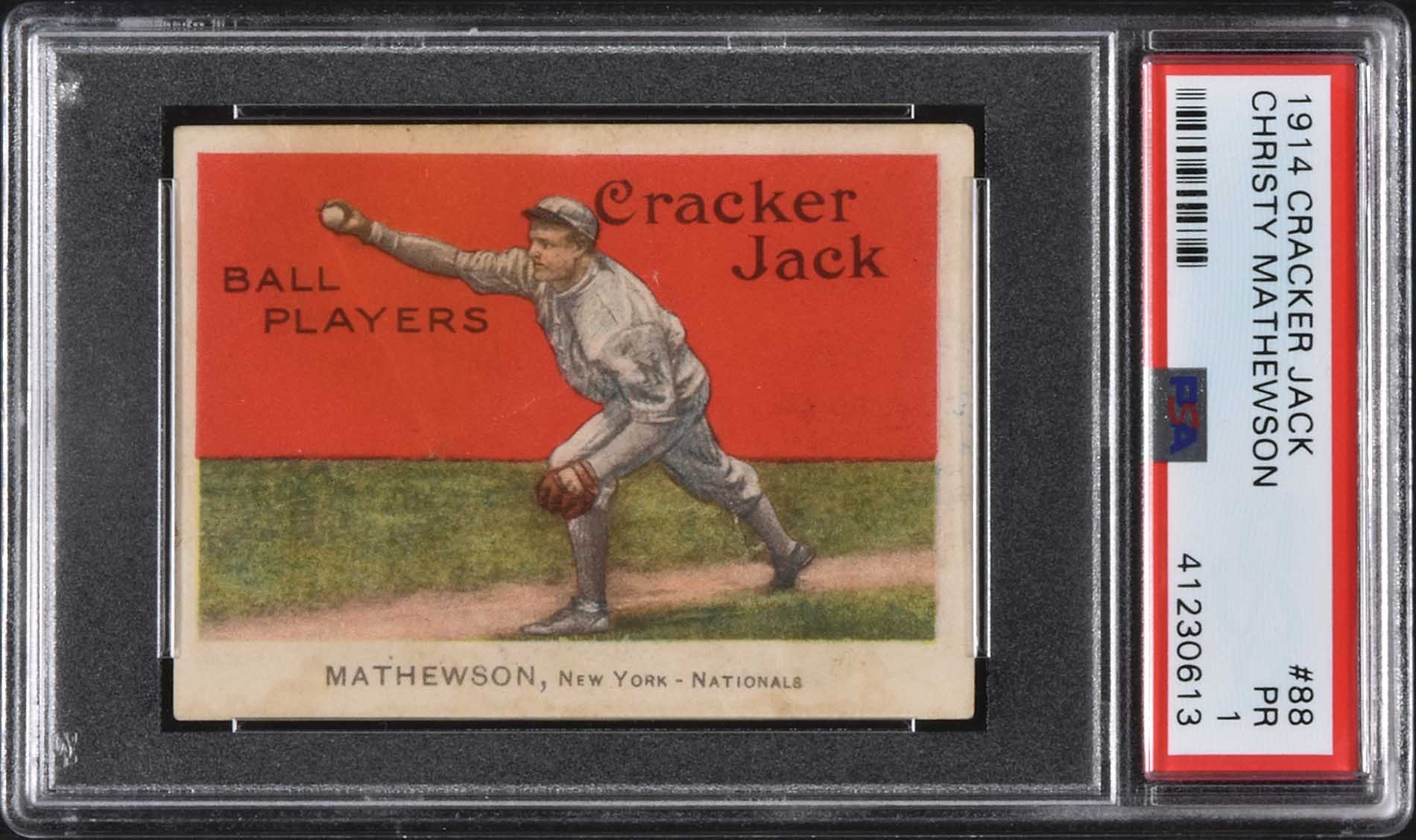 1914 E145 Cracker Jack #88 Christy Mathewson | REA Archive