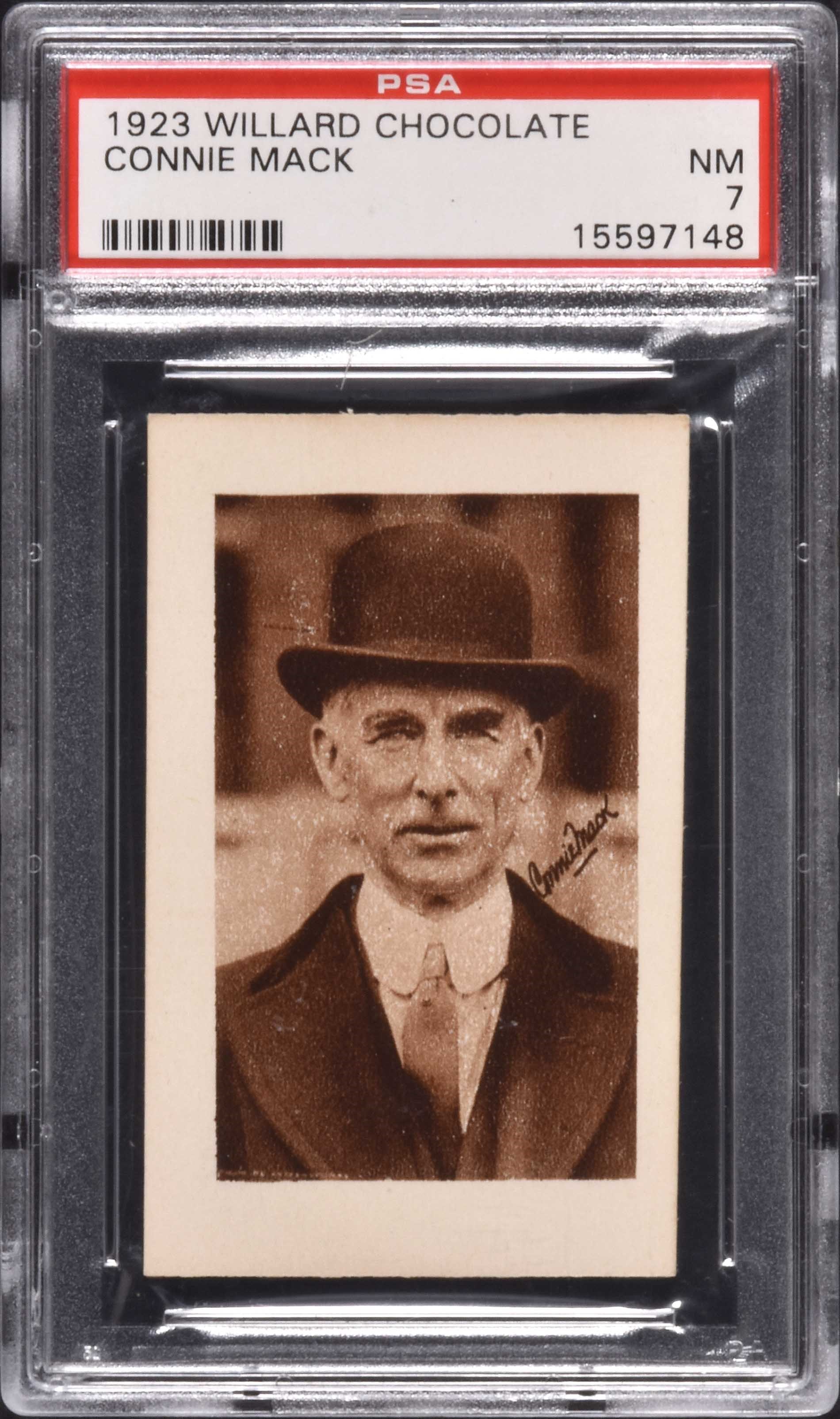 1923 V100 Williard’s Chocolate Connie Mack PSA NM 7 - Highest Graded ...