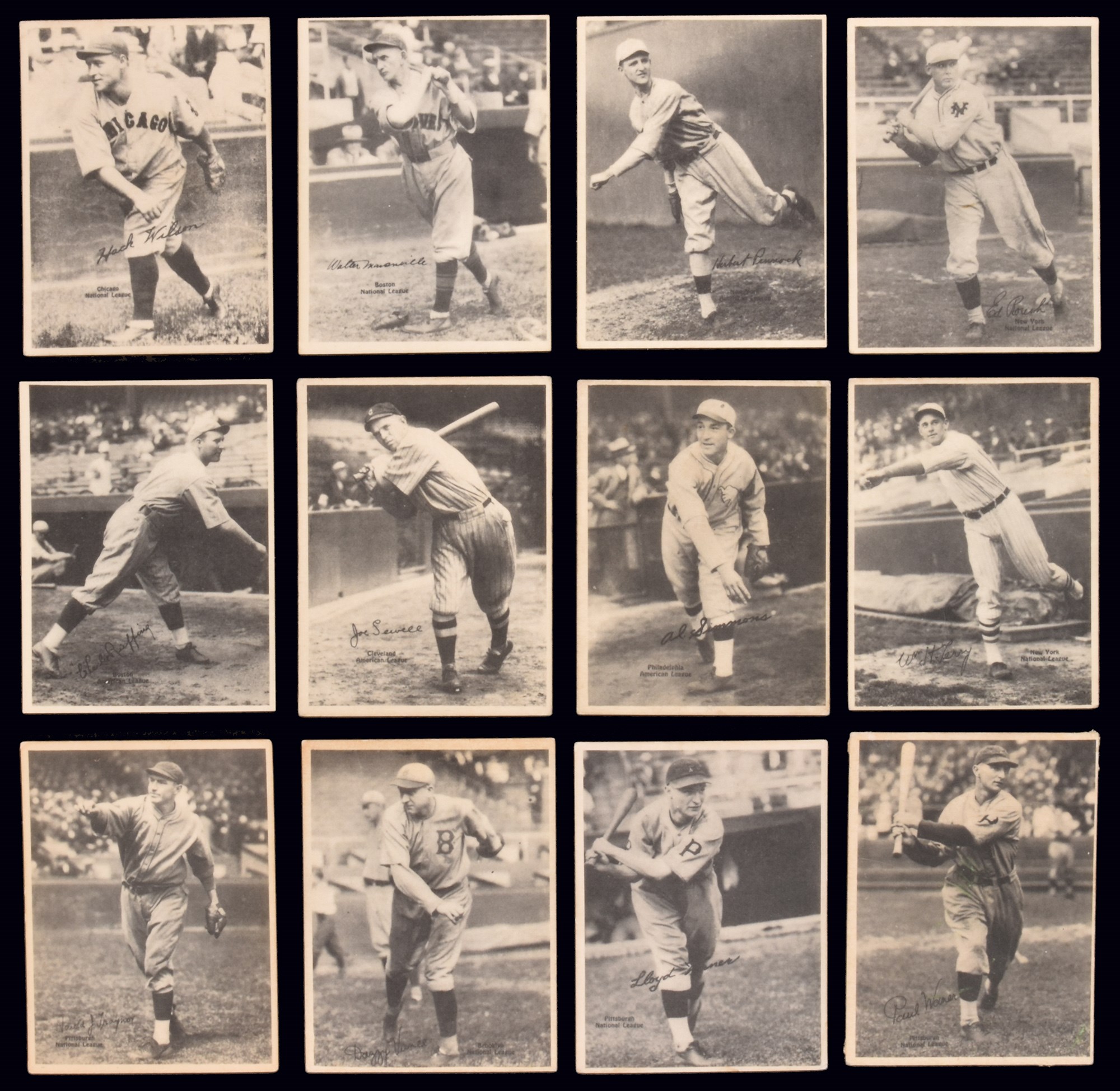 1929 R316 Kashin Publications Near-Complete Set (93/101) Including Babe Ruth and Lou Gehrig ...