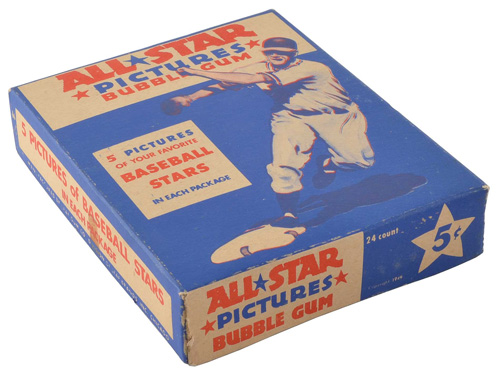 1948-1949 Leaf Display Box with Original Wax Wrapper and Premium Album ...