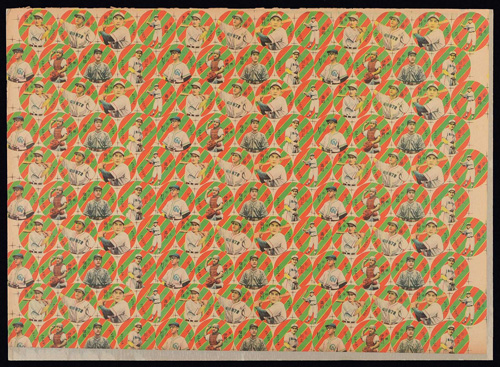 Circa 1950 Japanese Menko Baseball Uncut Sheet Collection (4) | REA Archive