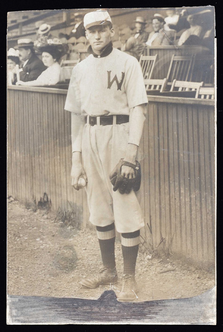 1907 Walter Johnson Real-Photo Postcard - Earliest Image of Johnson in ...