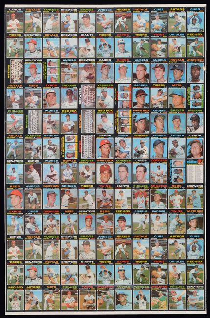 1971 O-Pee-Chee Series 6 Uncut Full Production Sheet (132 cards) | REA Archive