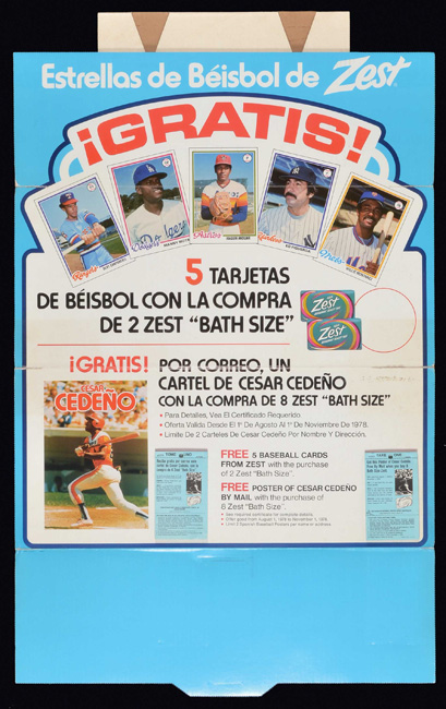 1978 Topps "Zest Soap" Store Advertising Display and Complete Set in ...
