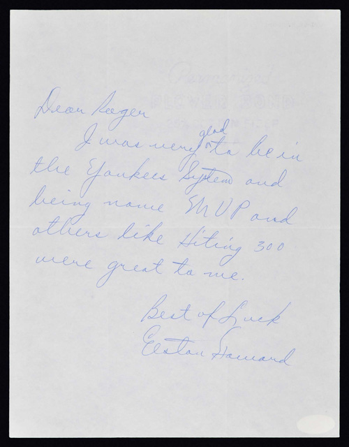 Elston Howard Signature Collection (5) Including Two Yankees Coaches ...