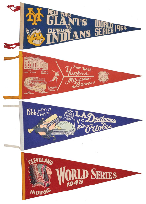 1947-1966 World Series Pennant Collection (10) | REA Archive