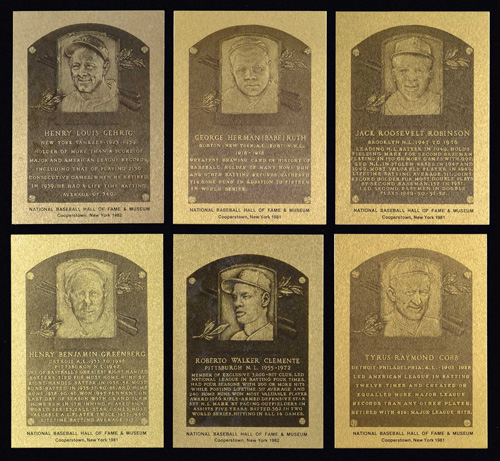 1981-1989 Metallic Hall of Fame Plaque-Card Complete Set (204) | REA ...