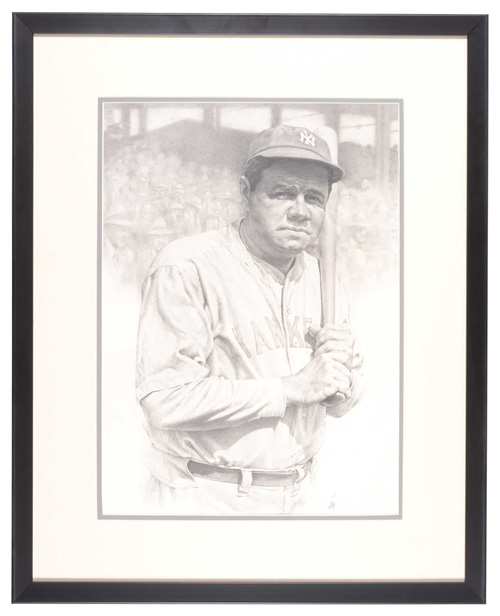 Babe Ruth Original Drawing by Bruce Stark | REA Archive