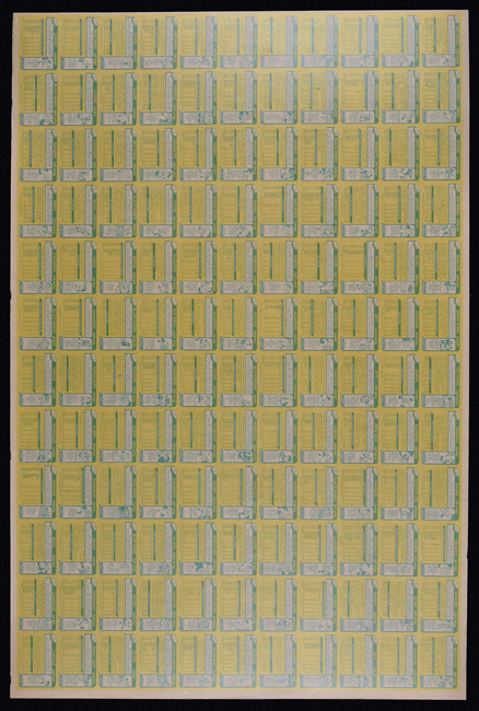 1980-1981 Topps Hockey Complete Set on Two Uncut Sheets with Wayne Gretzky and Ray Bourque ...