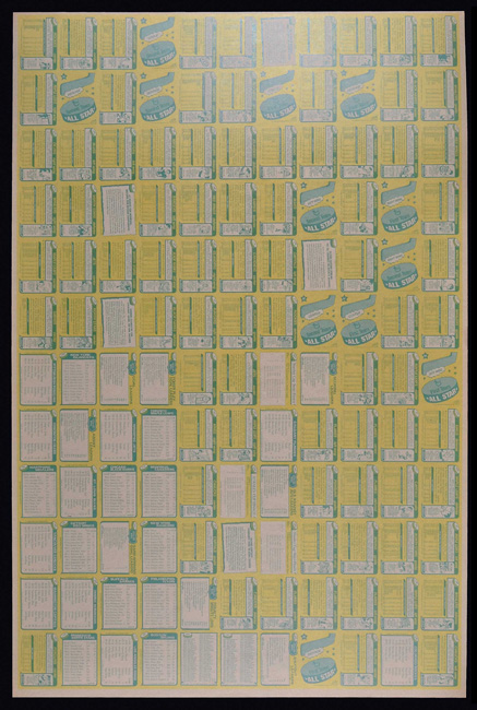 1980-1981 Topps Hockey Complete Set on Two Uncut Sheets with Wayne Gretzky and Ray Bourque ...