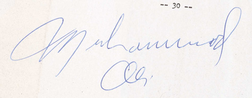 1967 Muhammad Ali Signed Official Draft-Refusal Statement | REA Archive