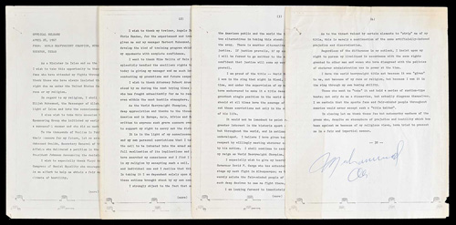 1967 Muhammad Ali Signed Official Draft-Refusal Statement | REA Archive