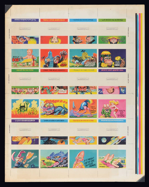 1960 Topps "Fold-A-Roos" Complete Set Uncut Proof Sheet - Topps Vault ...