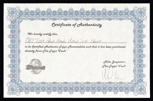 1967 Topps Test "Block Heads" Large Proof Sheet: #10 The Bleech - Topps ...