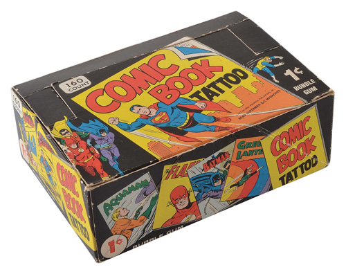 1967 Topps "Comic Book Tattoo" Display Box with 12 Unopened Packs | REA ...