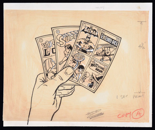 1970 Topps "Comic Cover Stickers" Original Display Box Production ...