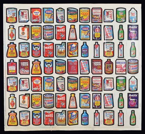 1973 Topps Wacky Package Stickers Series 1 Uncut Sheet | REA Archive