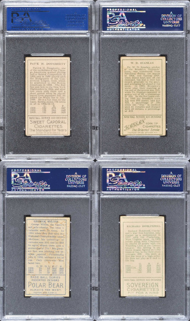1911 T205 Gold Border Rarities PSA-Graded Collection (6) | REA Archive