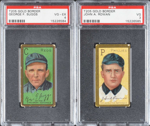 1911 T205 Gold Border Rarities PSA-Graded Collection (6) | REA Archive