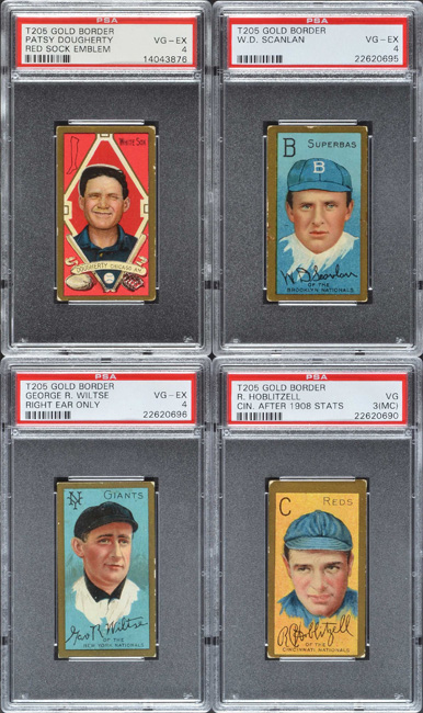 1911 T205 Gold Border Rarities PSA-Graded Collection (6) | REA Archive