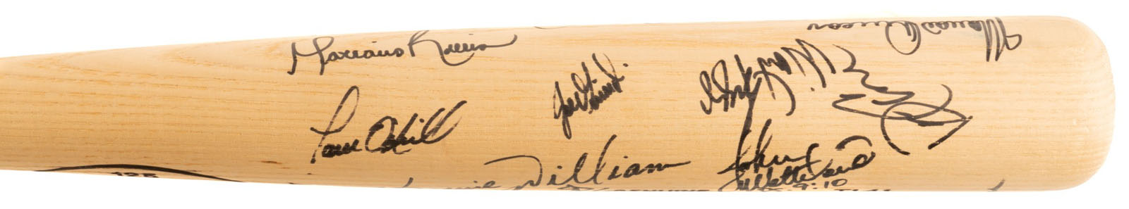 Bernie Williams Pro-Model Bat Signed by the 1996 World Champion New ...