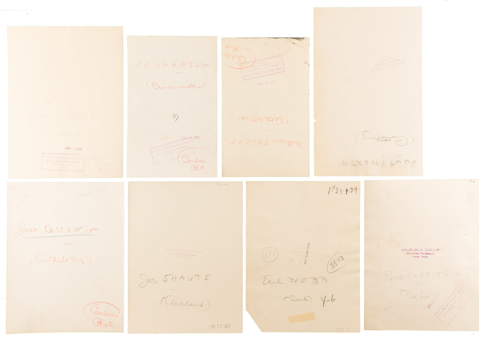 Vintage Charles Conlon Photograph Collection (30) - Many Star Players ...