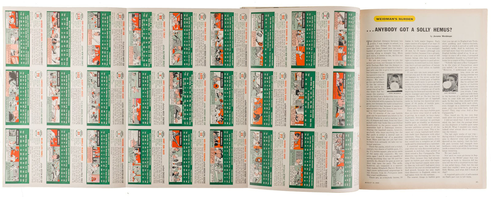 1954 "Sports Illustrated" First Issue Collection (9) | REA Archive