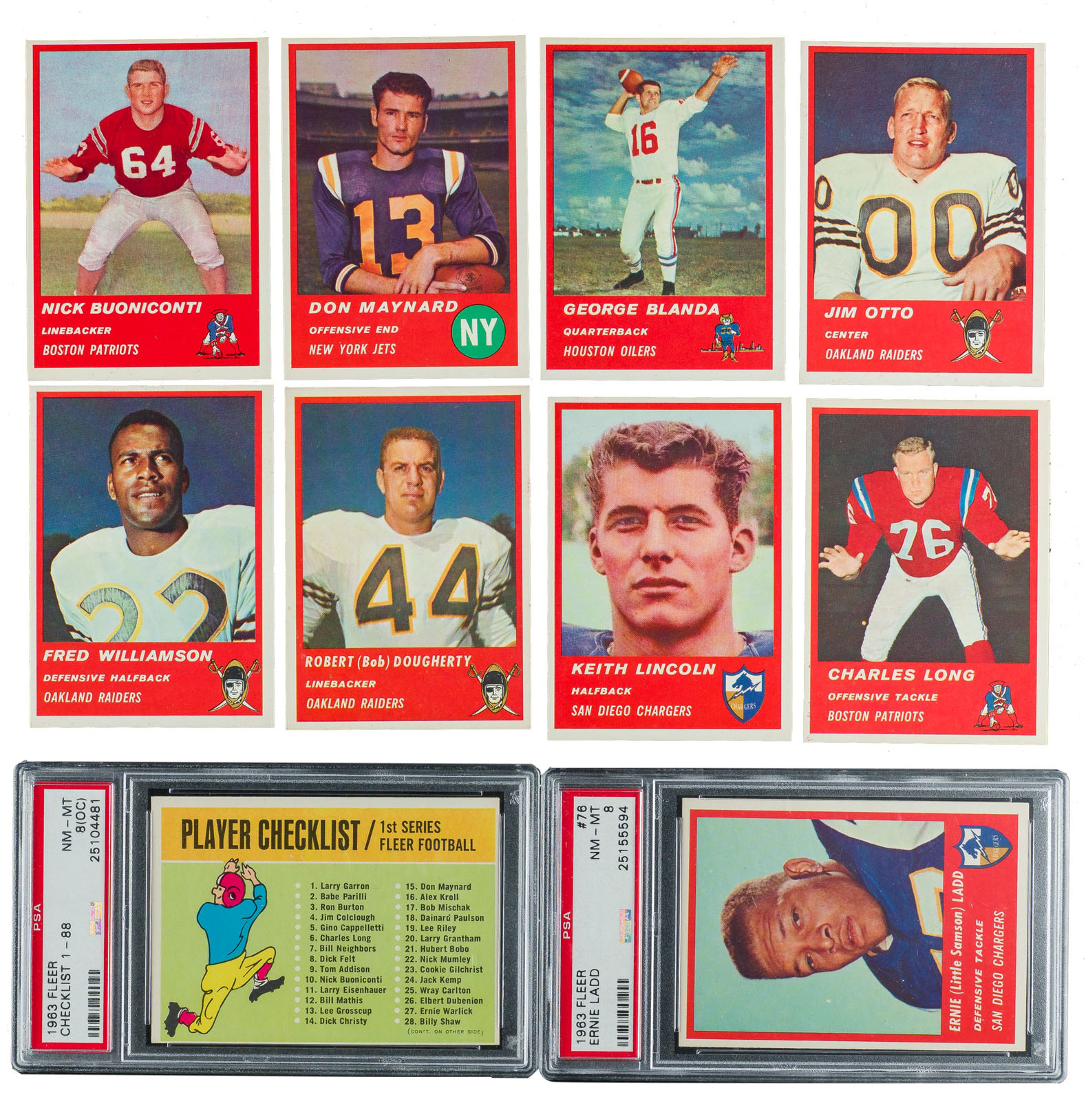 1963 Fleer Football Complete Set (89) Including Checklist | REA Archive