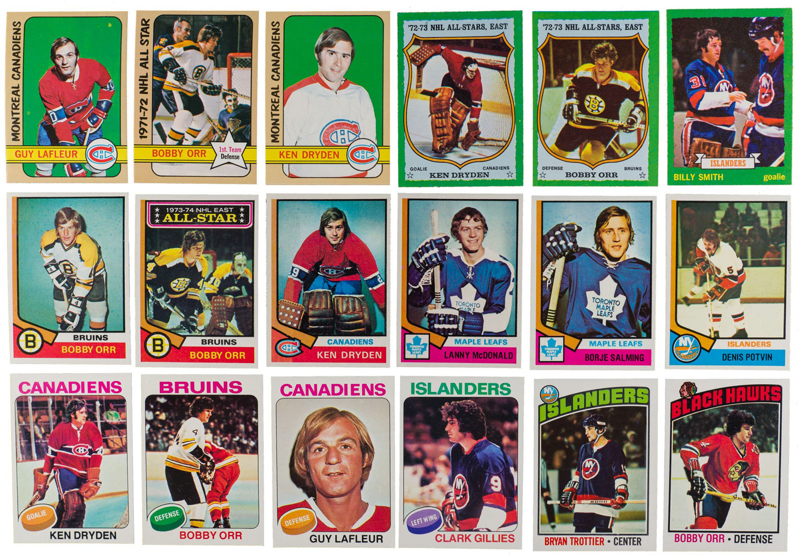 1972 to 1988 Topps Hockey Complete Set Collection (22 Sets, 3,913 Cards ...