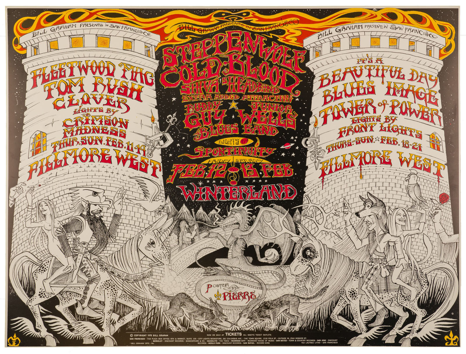 1970 Steppenwolf/Fleetwood Mac and Many Others Fillmore West Concert ...