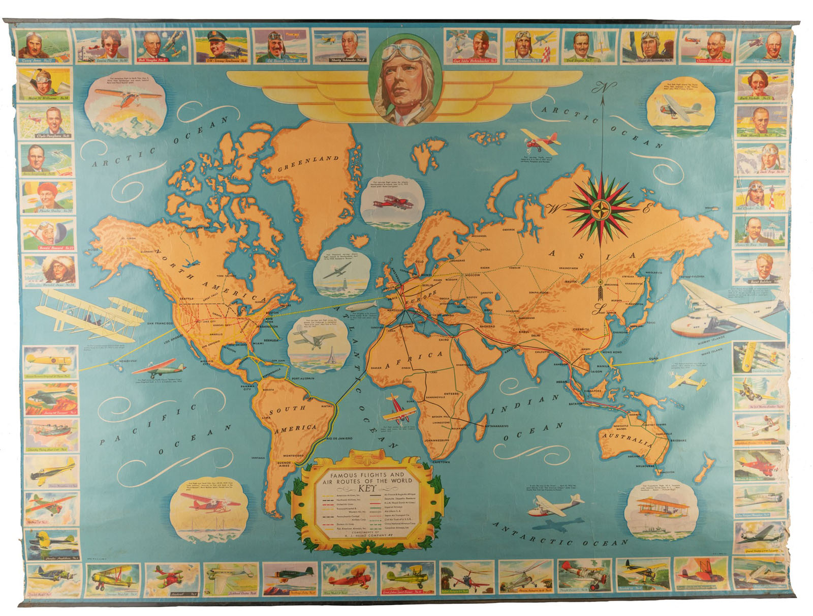 Extremely Rare 1936 Heinz Co. "Famous Aviators/Famous Airplanes ...