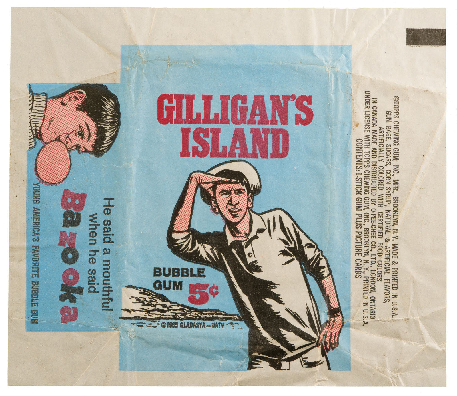 1965 Topps "Gilligan's Island" Complete Set (55) Plus Wrapper | REA Archive