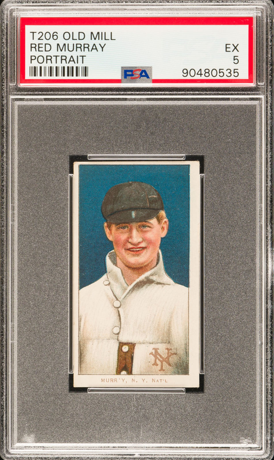 1909-1911 T206 White Border Red Murray Portrait - Extremely Rare Murr'y ...