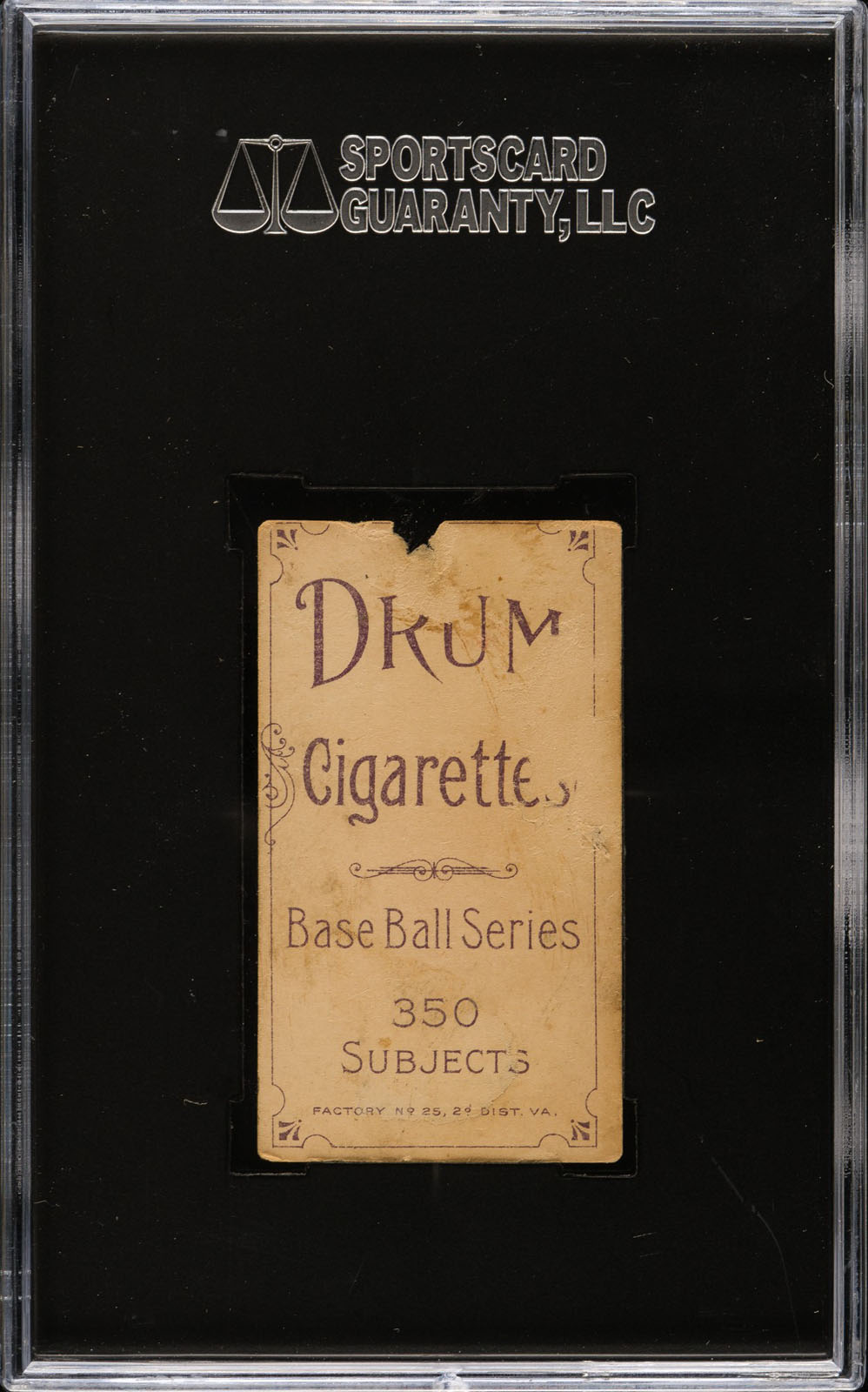 1909-1911 T206 White Border Bugs Raymond - Rare Drum Back - The ONLY ...