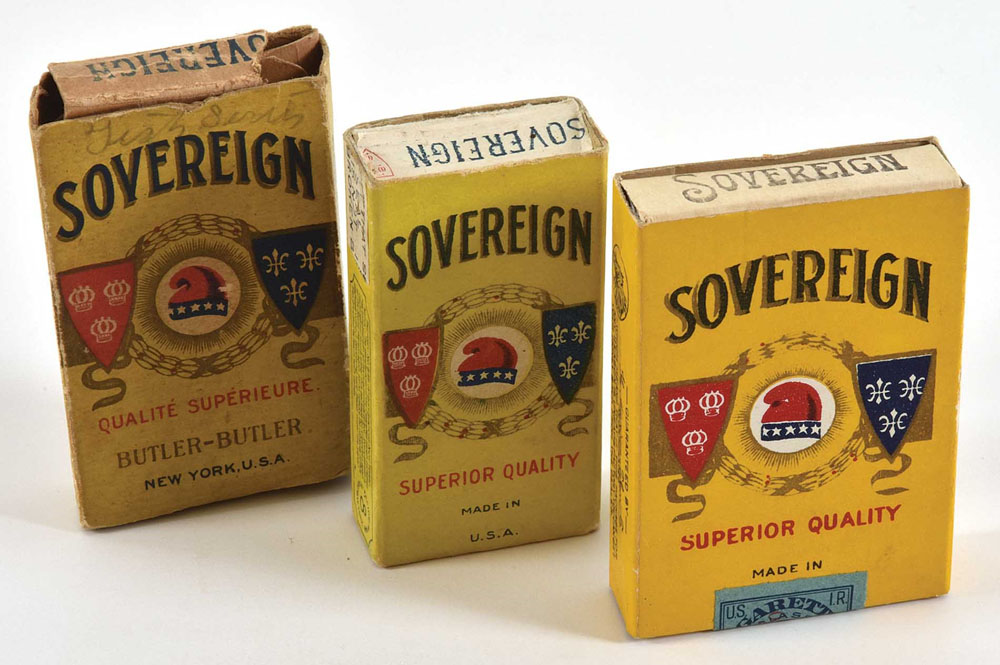 Trio of 1910-Era Sovereign Cigarettes Boxes | REA Archive