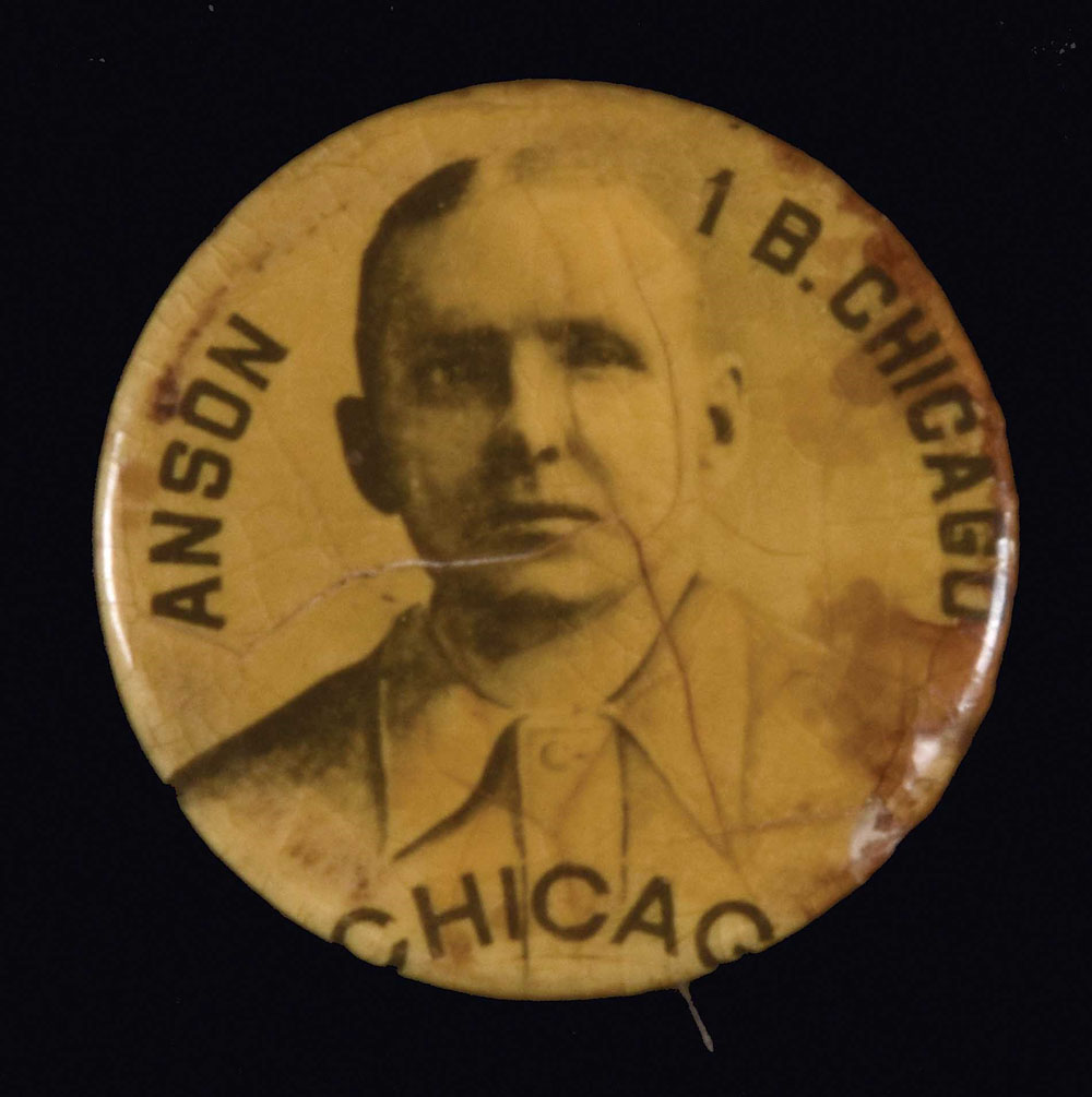 1896-1897 Whitehead & Hoag "Cameo Pepsin" Pin Cap Anson | REA Archive