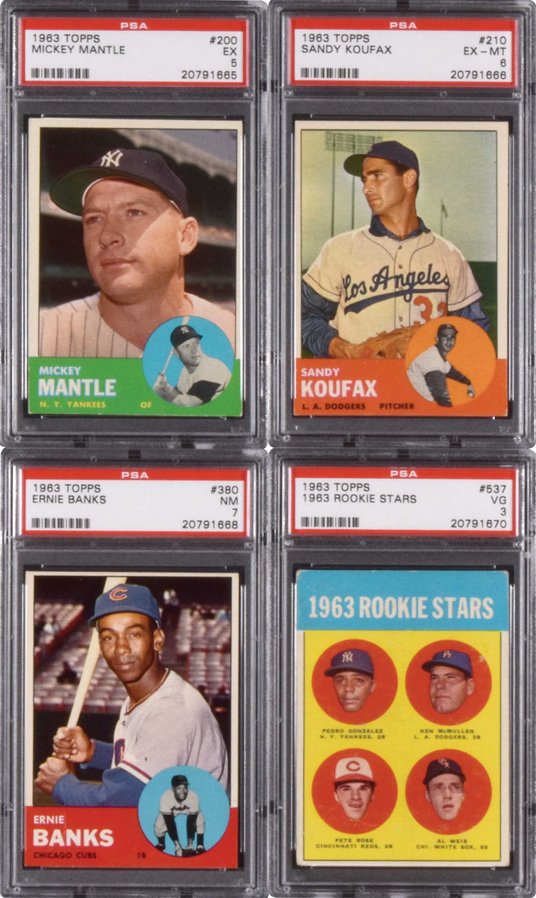 1963 Topps Complete Set (576) Including 272 PSA-Graded Cards | REA Archive
