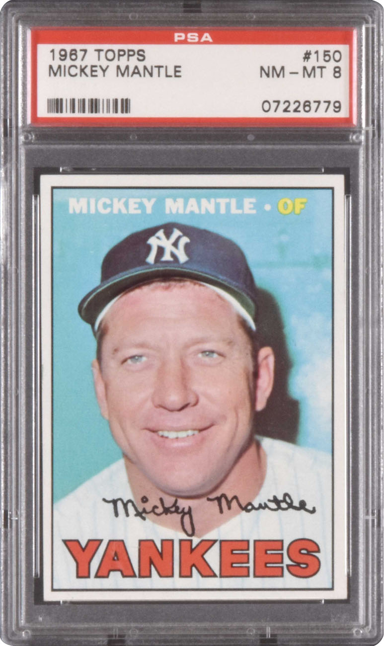 1967 Topps #150 Mickey Mantle PSA NM-MT 8 | REA Archive