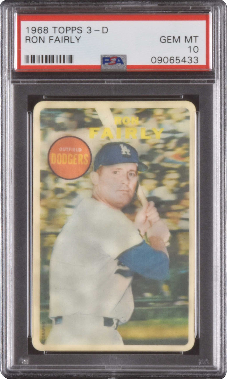 1968 Topps 3-D Ron Fairly PSA GEM MINT 10 | REA Archive