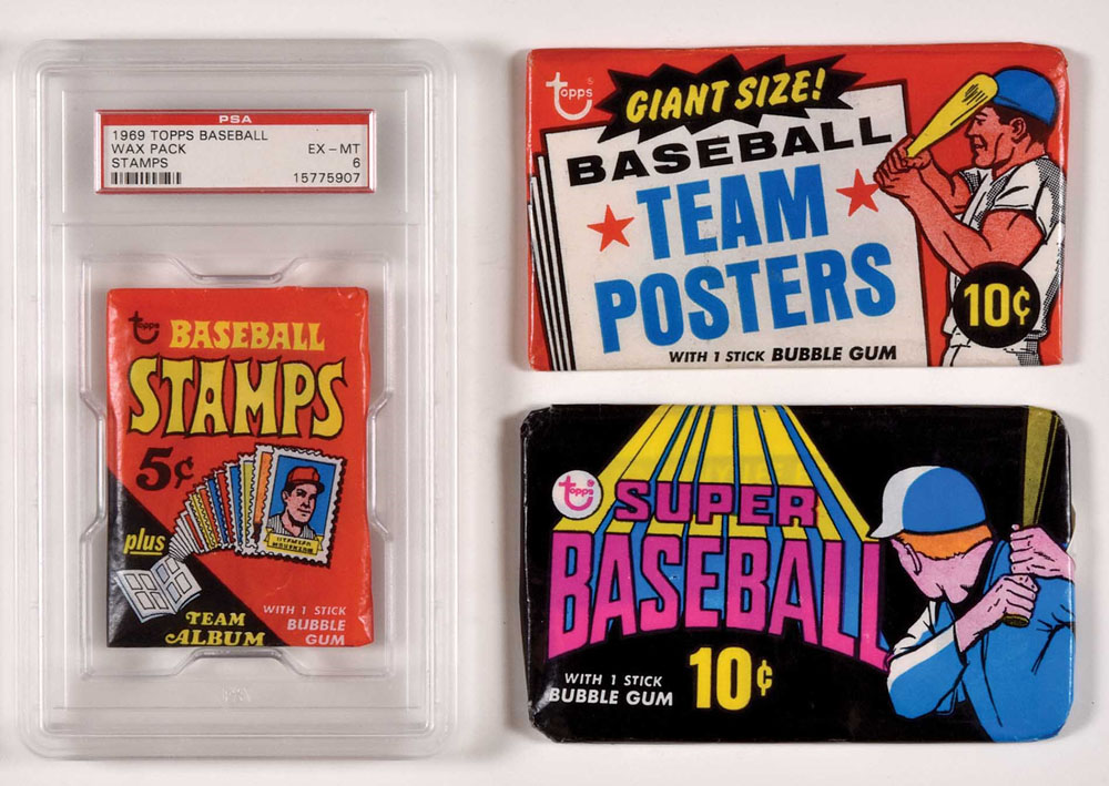 1969-1970 Topps Stamps, Supers, and Test Team Posters Unopened Wax Pack ...