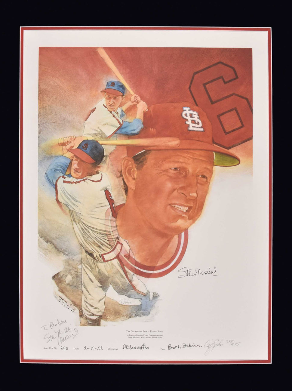 Stan Musial Signed Lithograph Collection (4) | REA Archive