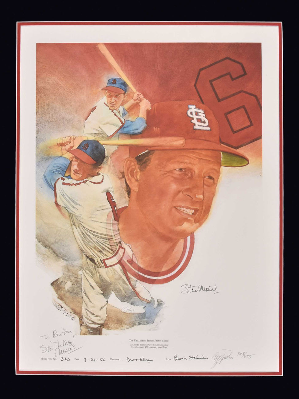 Stan Musial Signed Lithograph Collection (4) | REA Archive