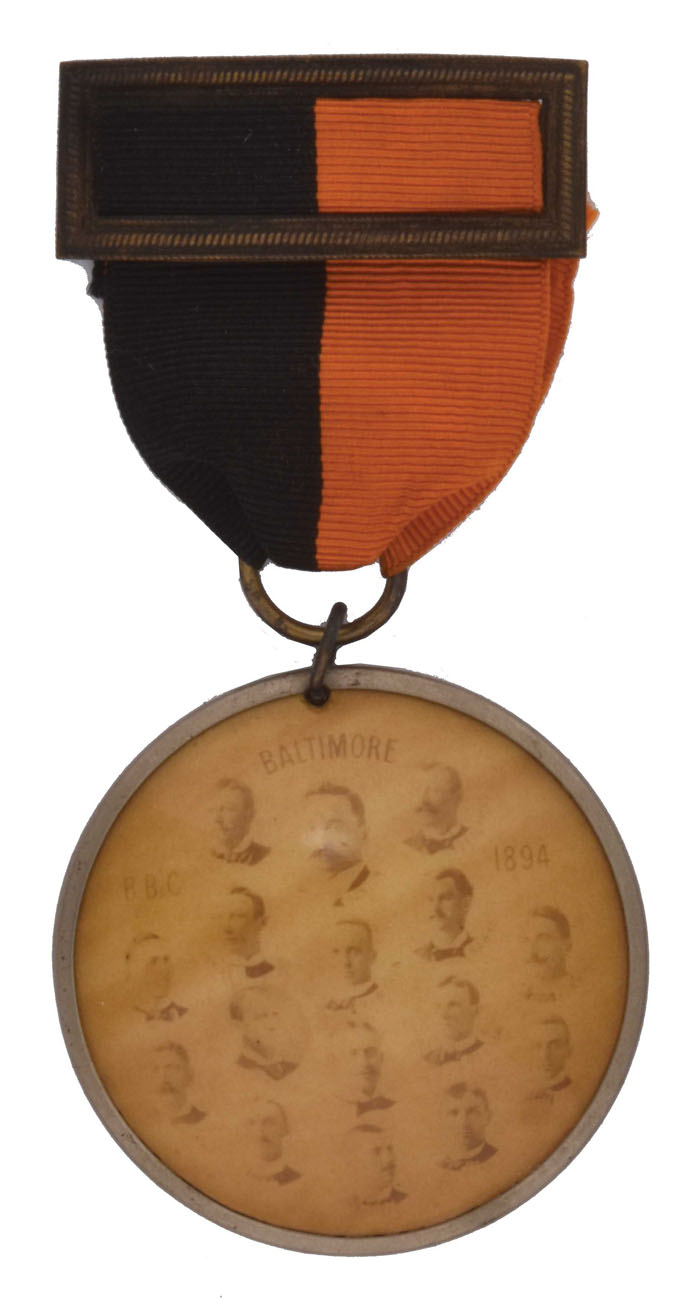 1894 Baltimore Orioles "Champions of the World" Team Composite Ribbon ...