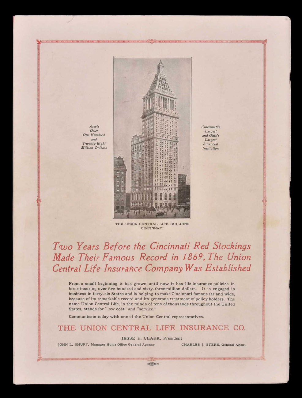 1919 Cincinnati Reds (vs. Chicago) World Series Program | REA Archive