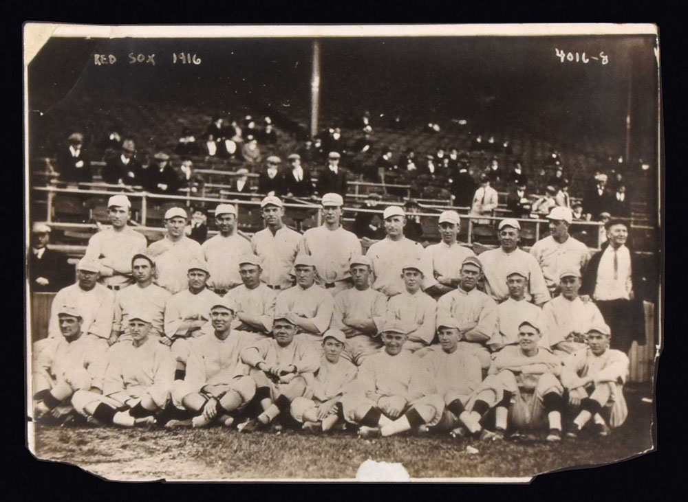 1916 Boston Red Sox Team Photograph with Babe Ruth by George Grantham ...