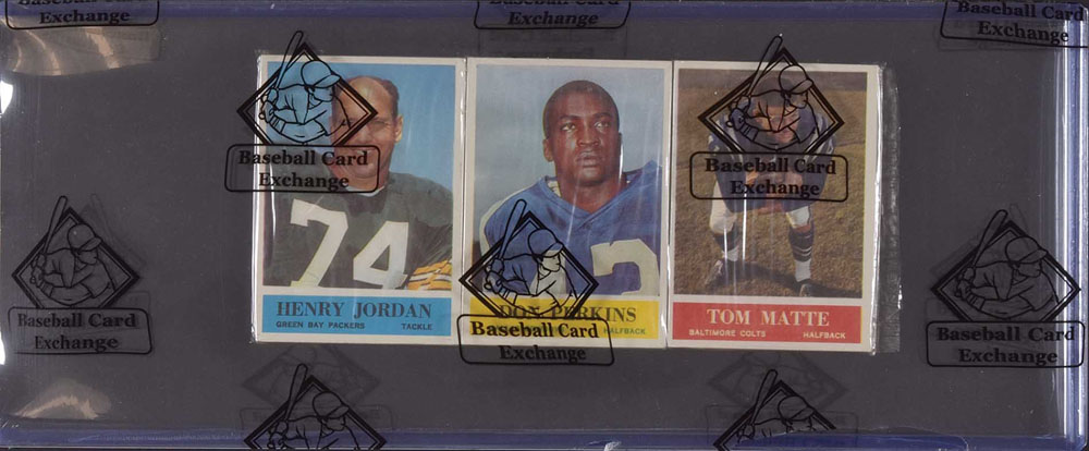 1964 Philadelphia Football Unopened Rack Pack - Henry Jordan and Fran ...