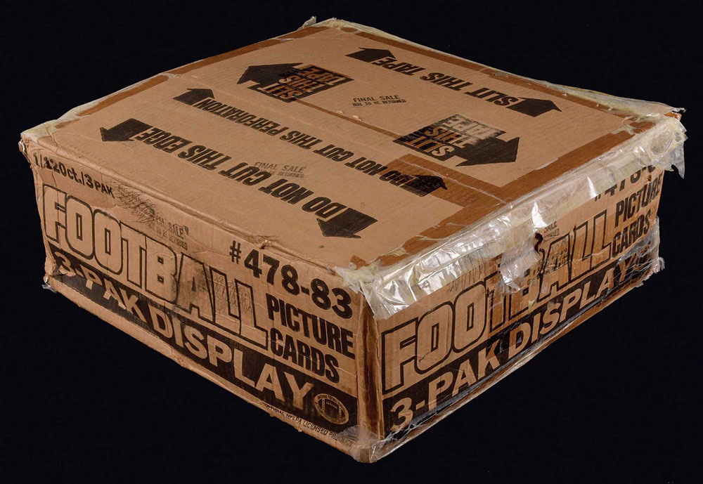 1985 Topps Football Grocery Rack Pack Case | REA Archive